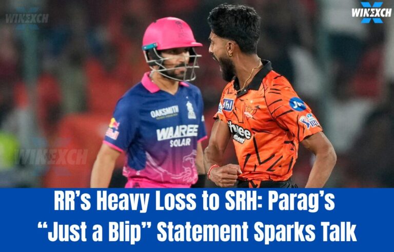 Riyan Parag’s RR vs SRH IPL 2026: Breaks Silence