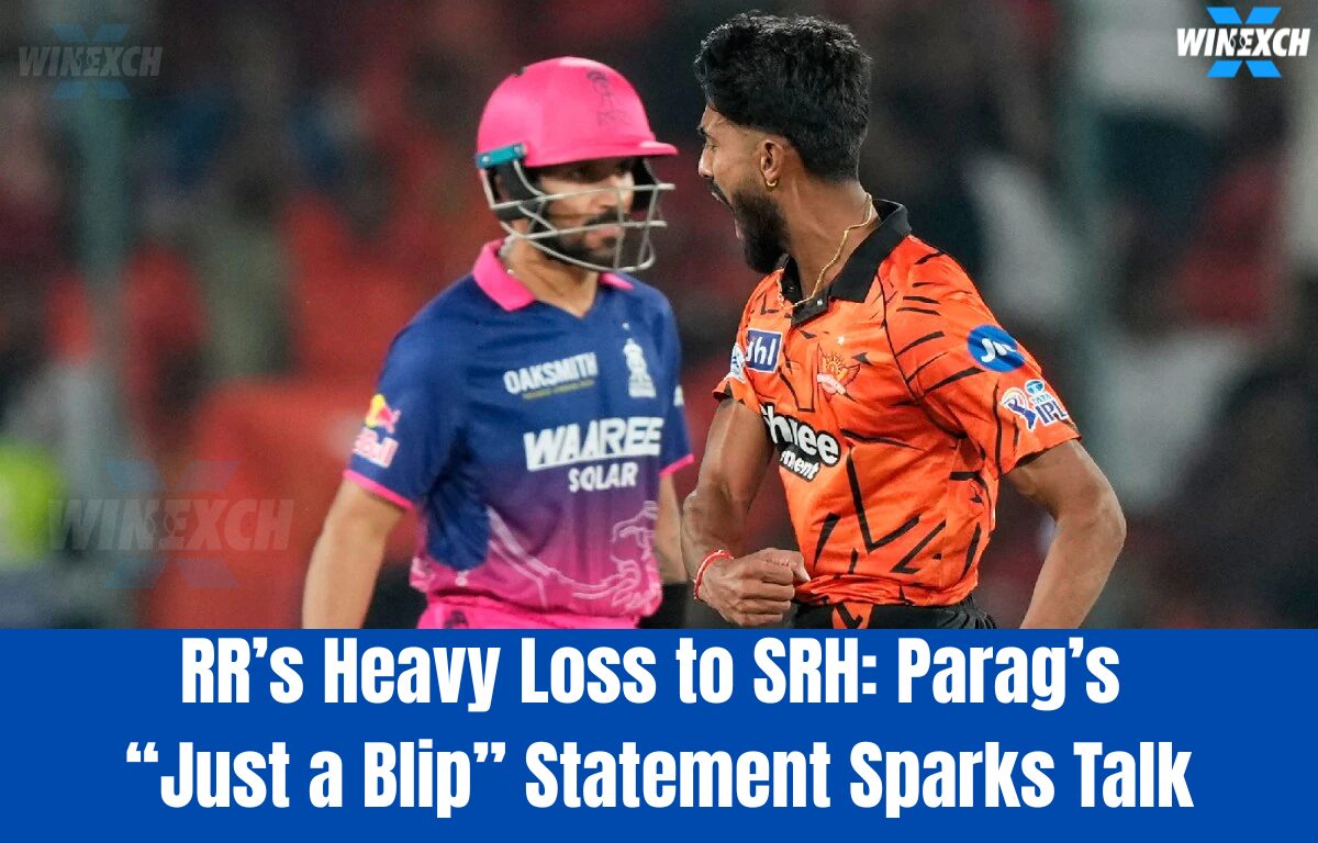 Riyan Parag’s RR vs SRH IPL 2026: Breaks Silence